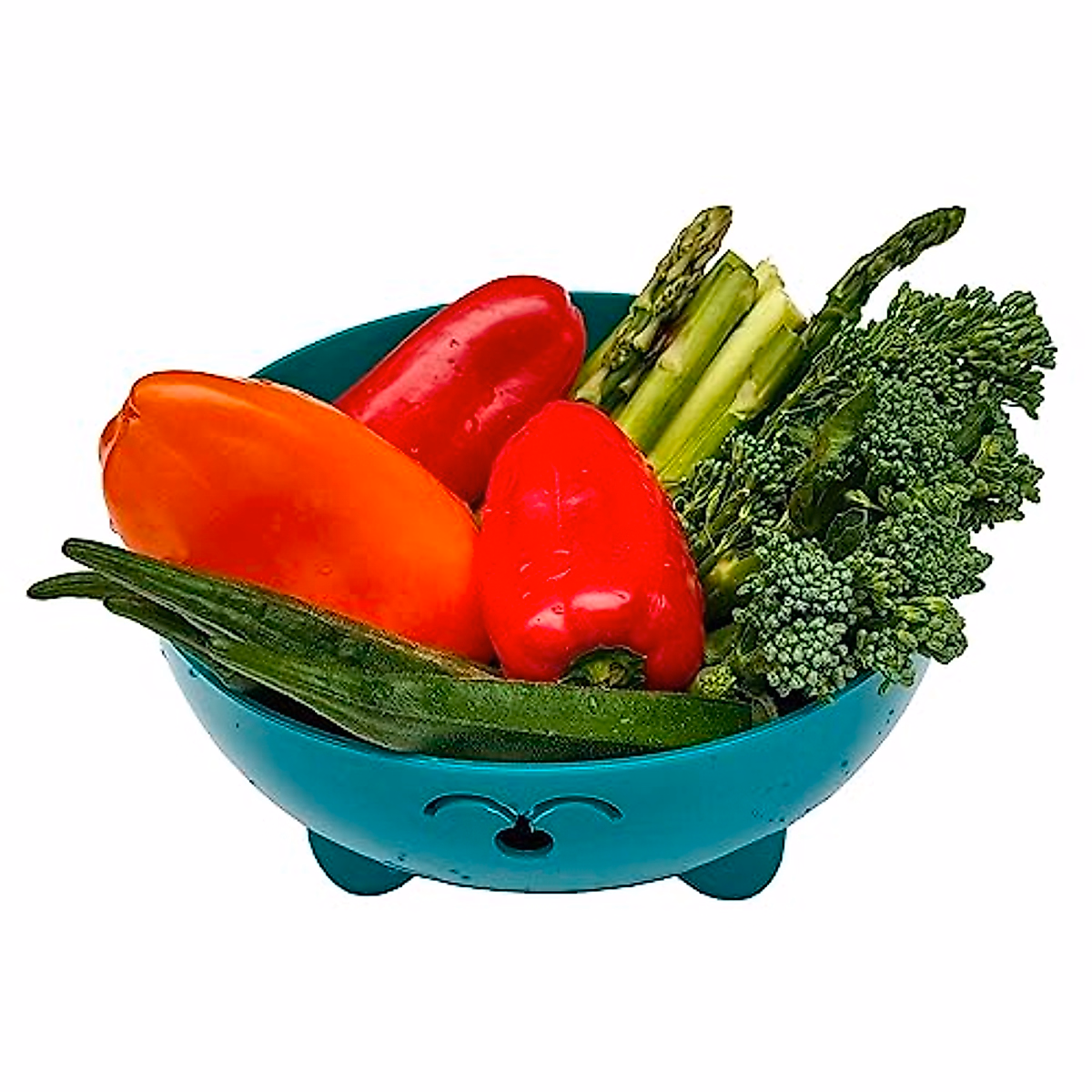 2000 ML / 68 OZ Microwave Ramen Bowl，Noodle Bowl, Steamer for Cooking Food and Vegetables with Handle, Lid, Removable Strainer. Multifunctional bowl for Cooking, Rinse, Storage (green)