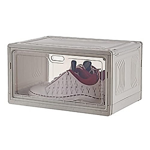 MFCHY Shoe Box Drawer Dormitory Shoe Organizer Shoe Cabinet Folding Space Saving Shoe Cabinet (Color : D, Size : 27 * 20 * 37.5cm)