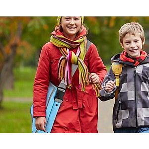 Zooawa Kids Travel Tray Car Seat Trays, Detachable 4 in 1 Toy Storage Organizers Bag iPad Kindle & Other Tablets Holder for Toddlers -Blue