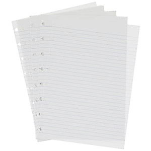 Filofax Notebooks A5 Ruled Journal Refill, Movable, 8 1/4 x 5 13/16 inches, 32 Cream Sheets Fits Filofax Refillable A5 (B152008U)