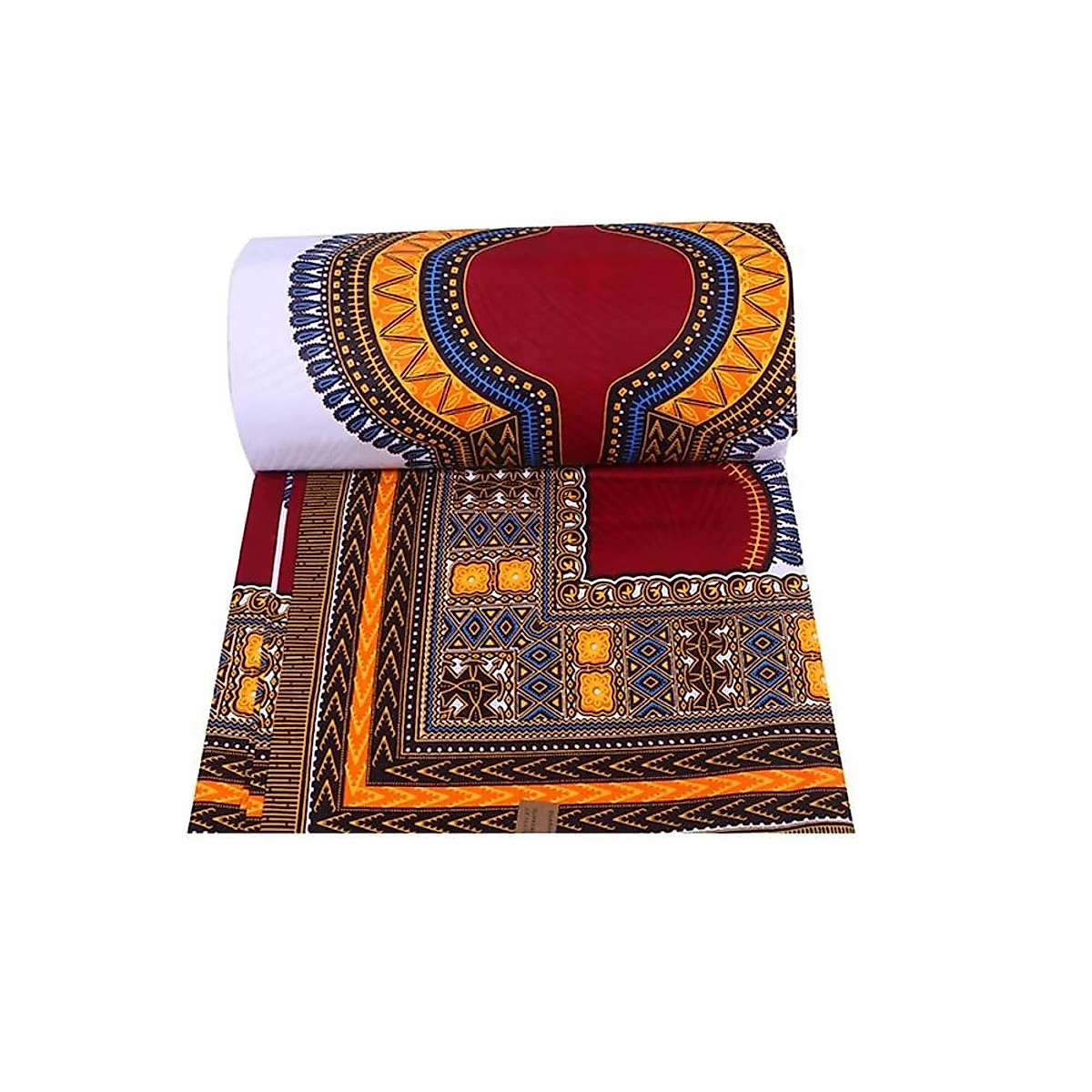 African Fabric 100% Cotton Ankara Wax Print Fabric 6 Yards Cloth for Party Dress 03