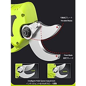 Electric Pruning Shears For Garden Cordless Rechargeable Power Scissors Tree Branch Cutters MAX 50mm(1.9 Inch) Cutting Diameter With LED Display Hedge, Trees, Branches & Twigs Shears Cutter ( Size : W