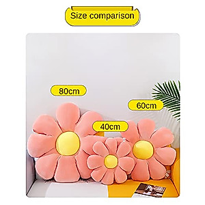 ANYE Polypropylene Flower-Shaped Throw Pillow Floor Cushion Office Sedentary Tatami Car Butt Cushion (Green, 40cm)