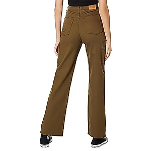 Levi Strauss Signature Gold Women's Heritage High Rise Loose Utility Jean (Standard and Plus), Dark Moss, 16