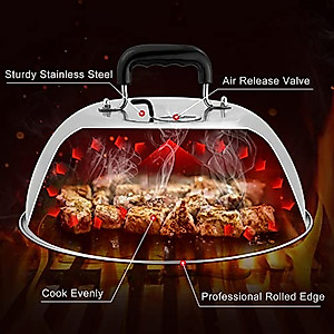 Leonyo 26 Piece Griddle Accessories, Flat Top Grill Accessories Stainless Steel Griddle Spatula with Metal Scraper, Burger Press, Melting Dome, BBQ Grilling Tools for Outdoor Kitchen Hibachi Grill