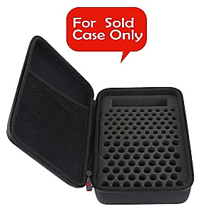 khanka Hard Battery Organizer Storage Box, Carrying Case Bag Holder - Holds 116 Batteries AA AAA C D 3V 9V with Battery Tester (BATTRIES are NOT Included.)