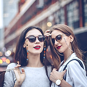 ONESING 10 Pcs Eyeglass Chains for Women Eyeglasses String Holder Glasses Strap Eyewear Chain Glasses Cord Lanyard Gift