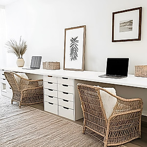 Kaboon 55x27.5 in White Tabletop, Wood Desktop One Piece, Reversible Melamine Countertop for Home and Office