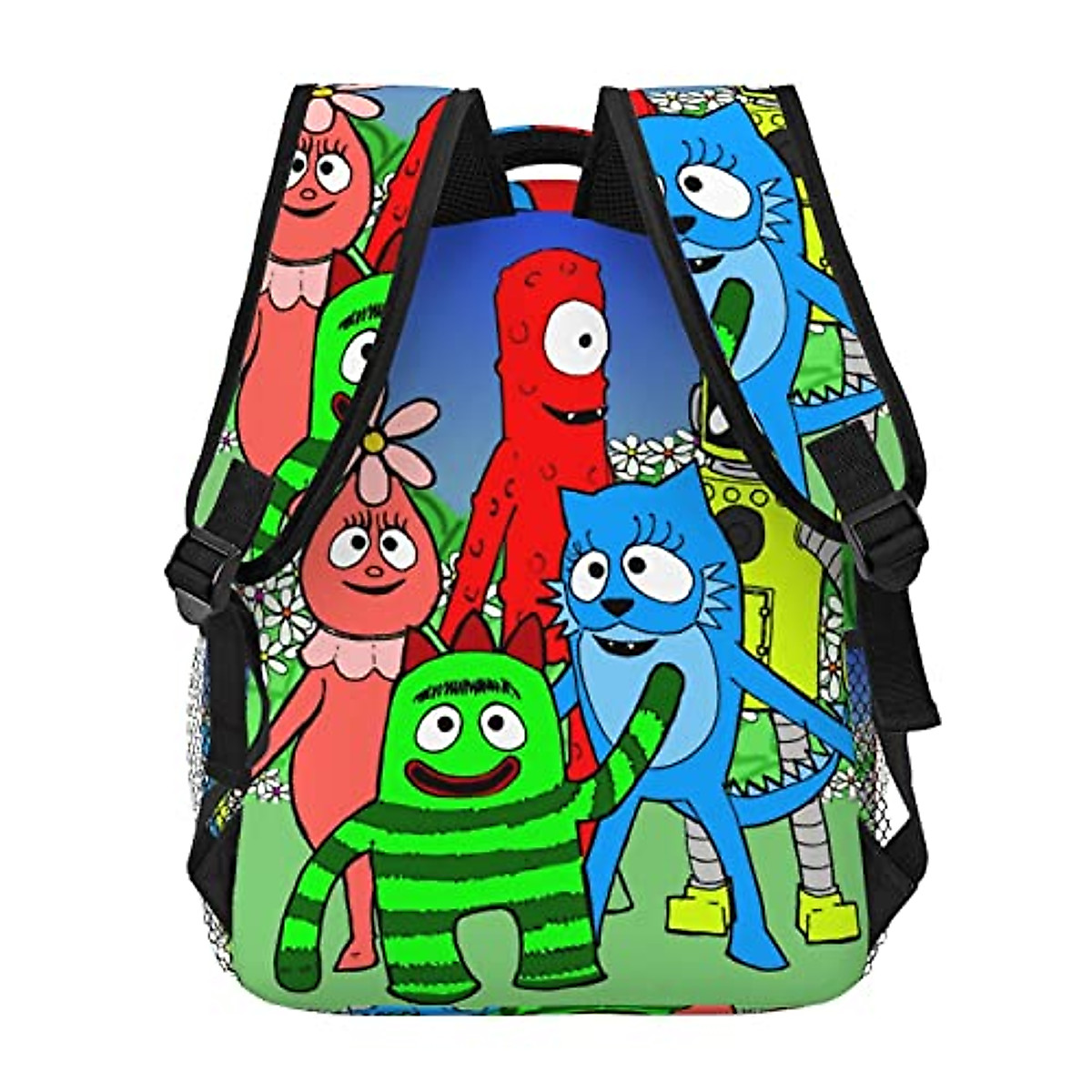Pobecan Yo Gabba Anime Gabba! Backpack Funny Laptop Back Pack Book Bag Hiking Outgoing Daypack For Women Mens