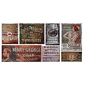 N Scale 1:160 Ghost Sign Waterslide Decals Set #40 - an Easy Way to add Realism to Your Structures!
