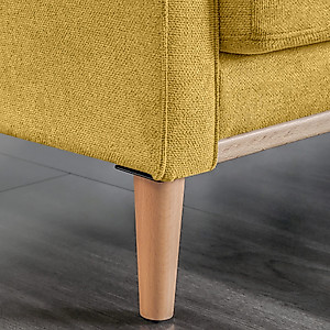 Miscoos Yellow 3-Seater Living Space Sofa with Waterproof Fabric