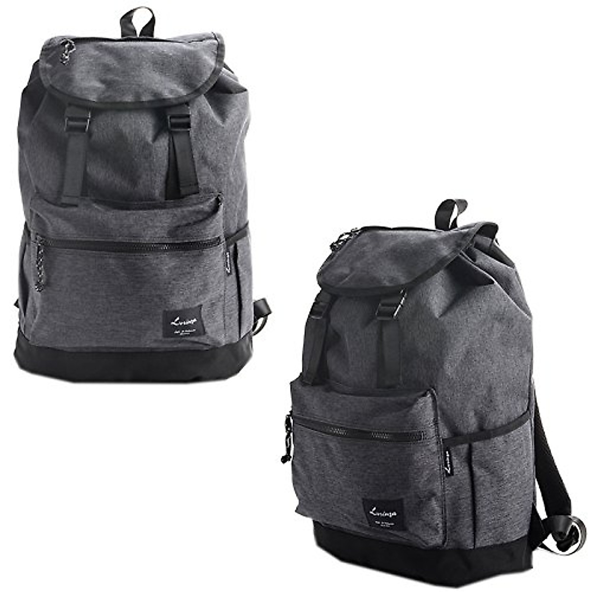 Korea Fashion Men's Daily School Backpack Travel Sport Business Unisex Students (Dark Gray)