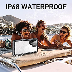 Joytra for Samsung Galaxy S23 Ultra Case Waterproof, Built in Screen Protector, Heavy Duty Military Grade Drop Protection, Full Body Clear Cover with Shockproof Case for Galaxy S23 Ultra 5G 6.8’’