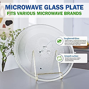 Microwave Plate Replacement for GE WB49X10129 Microwave Glass Turntable 12 3/4 Inch