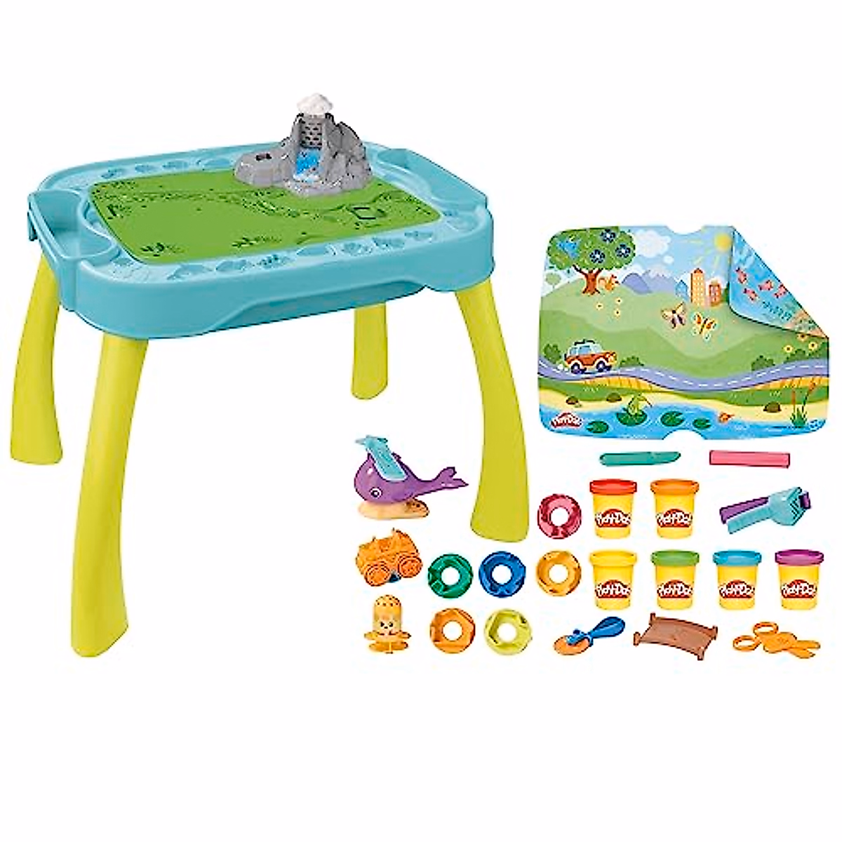 Play-Doh All-in-One Creativity Starter Station Activity Table, Preschool Toys for 3 Year Old Boys & Girls & Up, Starter Sets