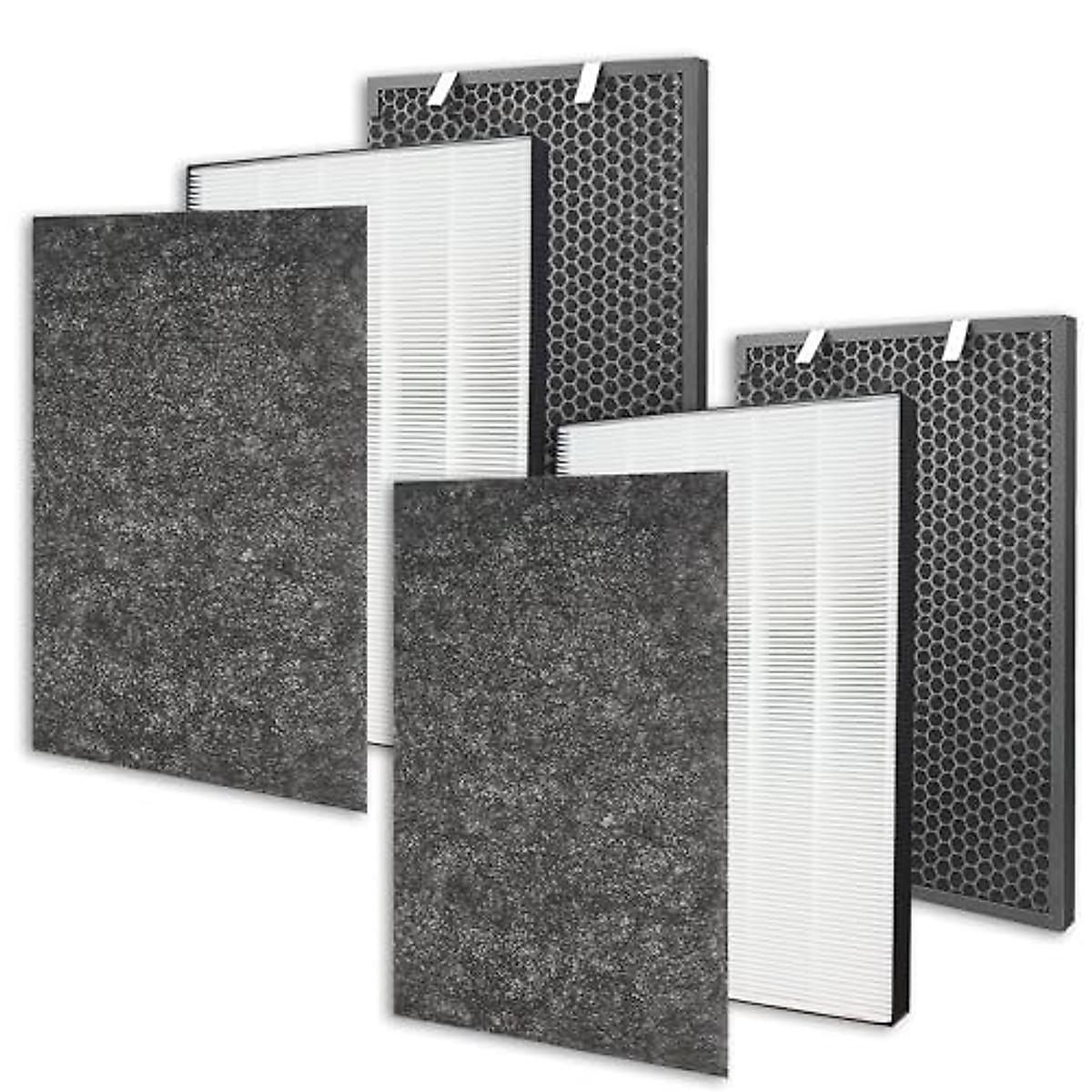 2 Packs Air220 Air320 Replacement Filter Compatible with Bissell Air220 Air320 2768A 2609A Air Purifier - Including True HEPA + Pre-Filters & Activated Carbon Filters - Compare to # 2677 2678 2804