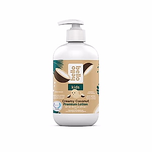 Hello Bello Creamy Coconut Premium Lotion | Vegan and Cruelty Free Moisturizing, Dermatologist-Tested & Hypoallergenic for Sensitive Skin, Nourishing & Non-Greasy for Babies & Kids | 16 Fl Oz