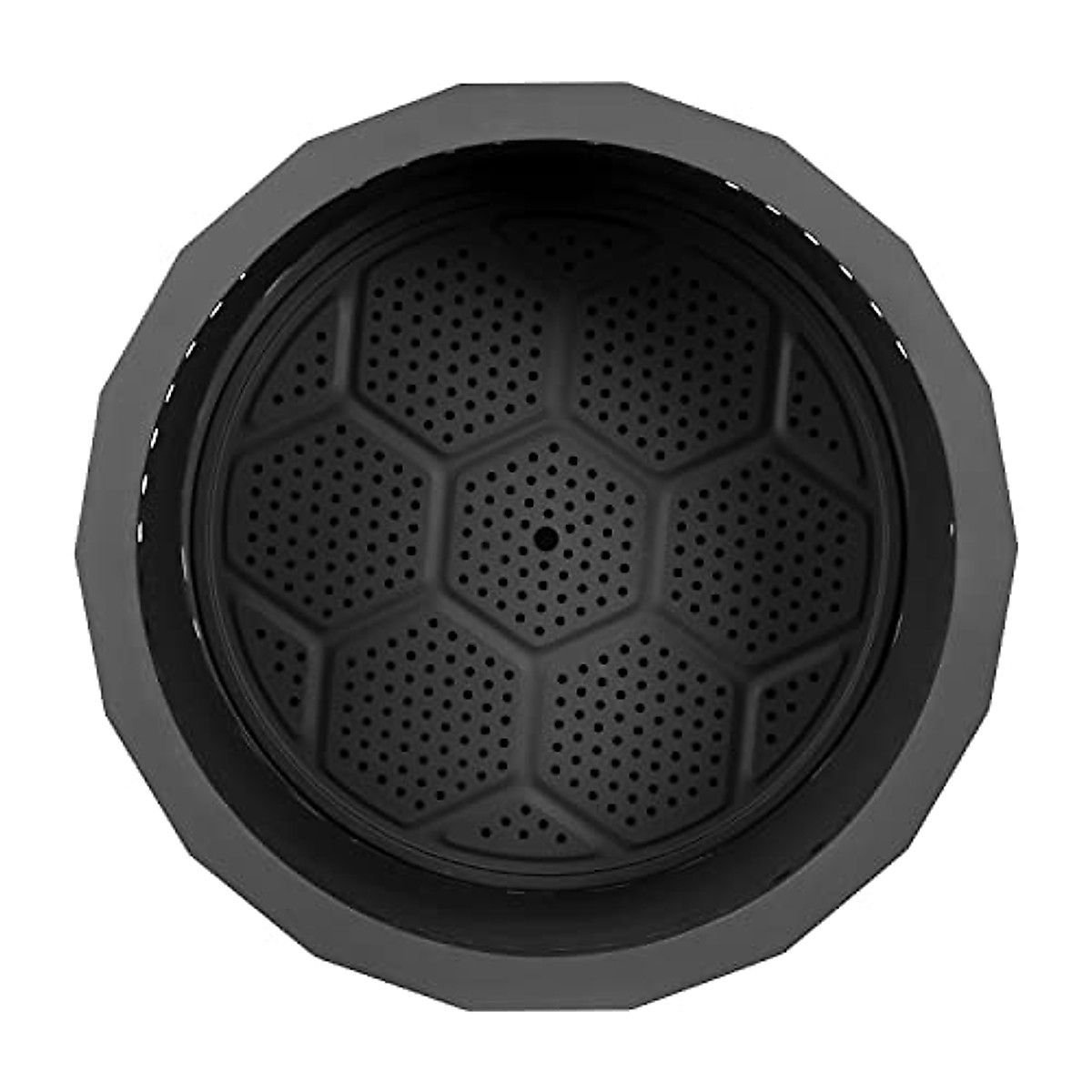 Flash Furniture Titus Commercial Grade Wood Burning Smokeless Outdoor Firepit - Black Finish - 27 inches - Portable - Waterproof Cover