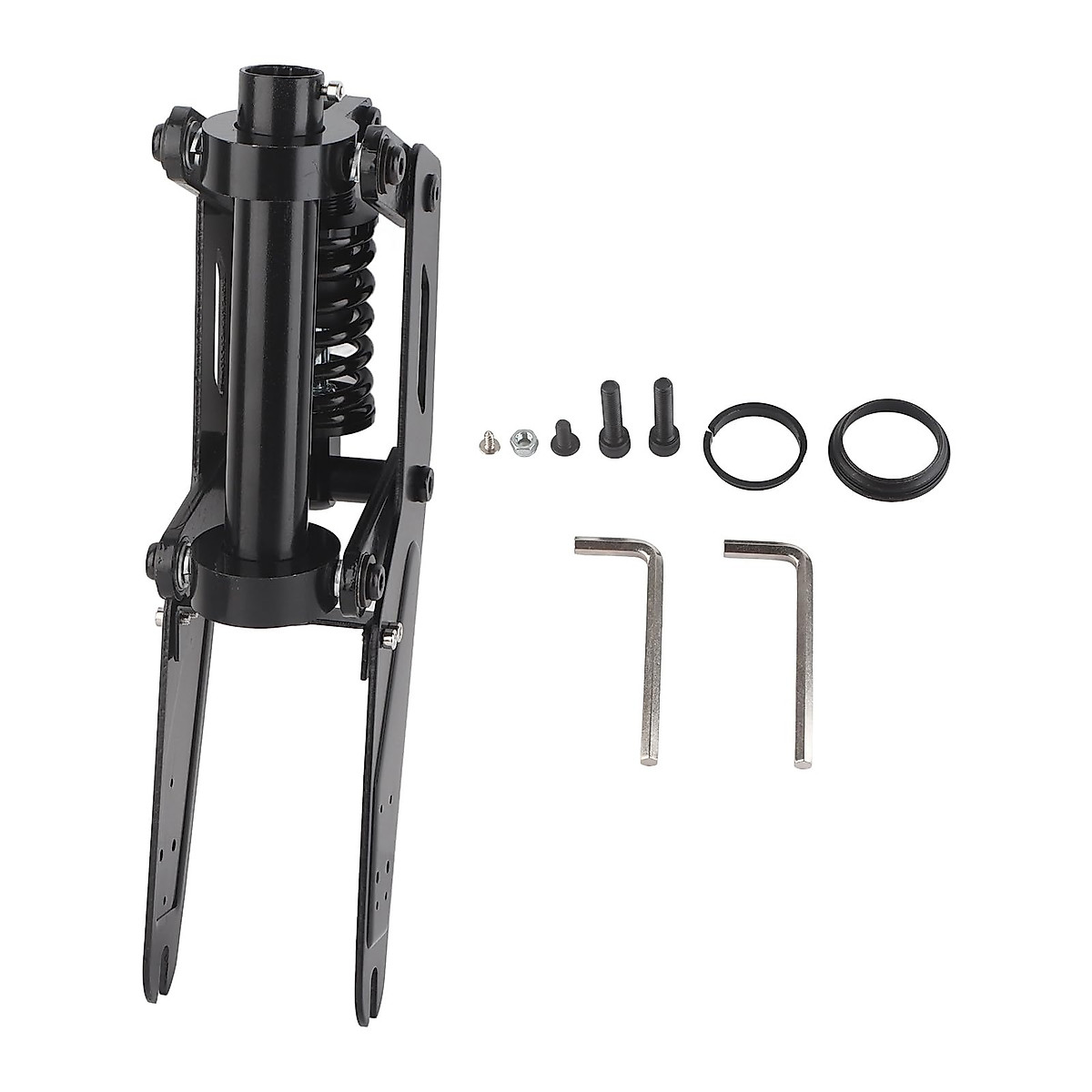 Scooter Suspension Fork, Professional Stainless Steel Scooter Front Fork Shock Absorber Replacement, High Density Durable Front Fork Shock Absorption Kit for Xiaomi: M365 M365 Pro, Electric Scooter
