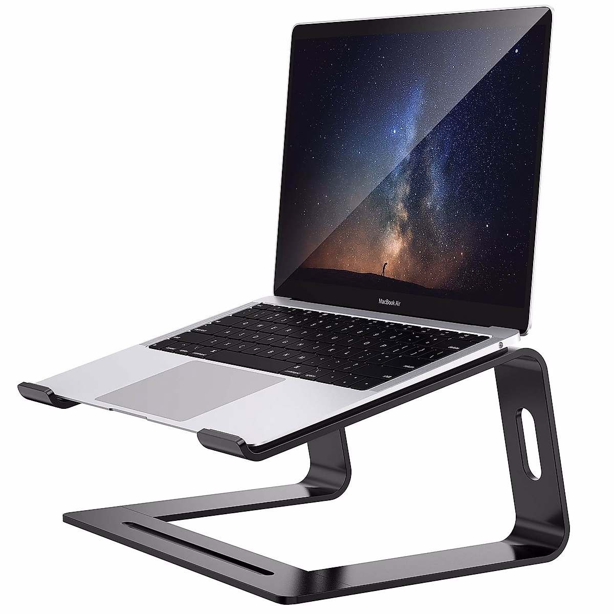 Laptop Stand for Desk, Detachable Laptop Riser Notebook Holder StandErgonomic Aluminum Laptop Mount Computer Stand, Compatible with MacBook Air Pro, Dell XPS, Lenovo More 10-18" Laptops
