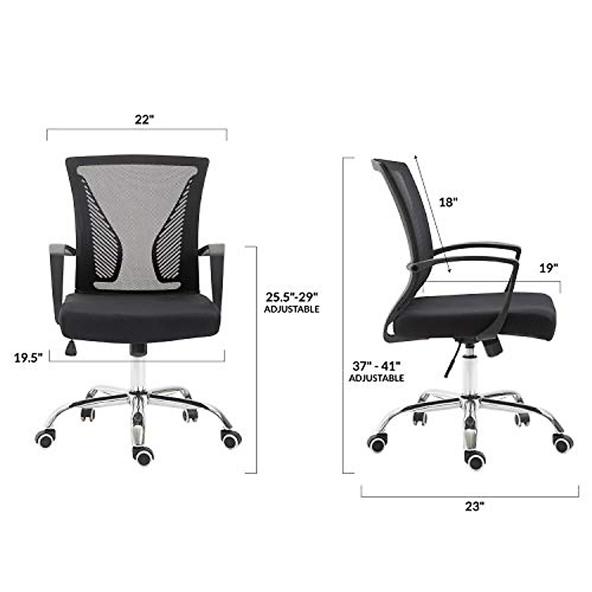 EdgeMod Chartwell Office Chair in Black