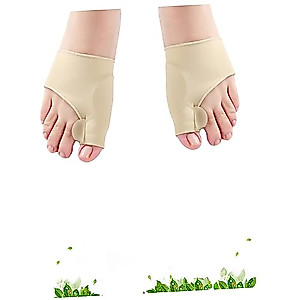 Thumb Brace 1 Pair Night Splint Thumb Protector Tool Stand Bunion Brace Nylon Socks Hallux Valgus Gloves Trigger Bracket Forefoot Khaki Pedicure Foot Protectors for Feet