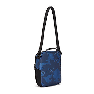 PacSafe Vibe 200 7.5 Liter Anti Theft Compact Travel Shoulder Bag-Fits 10.5 inch Tablet, Blue Camo