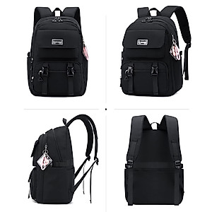 JiaYou Teen Girls Casual Backpack High Middle School Daypack Women Daily Travel Laptop Bag(2# Blue,35 Liters)