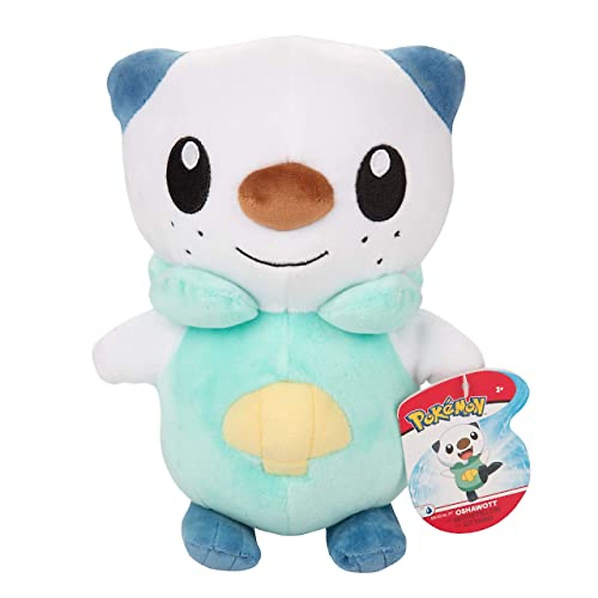 Pokemon Legends: Arceus 8" Oshawott Plush - Generation 5 Starter Figure - Officially Licensed - Authentic Soft Stuffed Animal Toy - Valentine's Day & Easter Basket Stuffer Gift for Kids, Boys, Girls