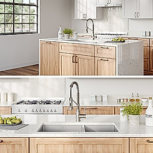 Kraus KHU103-33-1610-53SS Set with Standart PRO Stainless Steel Sink and Bolden Commercial Pull Faucet Kitchen Sink & Faucet Combo, 33 Inch