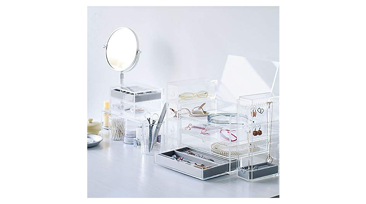 MUJI Clear Drawer with Lid | Stackable Storage for Small Items