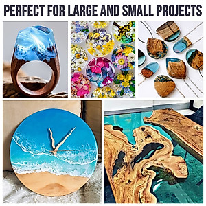 Epoxy Resin 2 Gallon - Crystal Clear Epoxy Resin Kit - Self-Leveling, High-Glossy, No Yellowing, No Bubbles Casting Resin Perfect for Crafts, Table Tops, DIY 1:1 Ratio