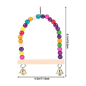 YARNOW Wooden Toys Indoor Hammock Indoor Hammock Climbing Toys 2 Pcs Wooden Bid Swings Bid Limbing Swing Ng Swing Swing Toys Toys Olof Paot Bird Toy Bird Toy Bird Toy Indoor Swing