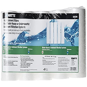 Watts Premier WP500299 Whole House WHT WH-LD 50-Micron Replacement Sediment Water Filters, 5 Count (Pack of 1)