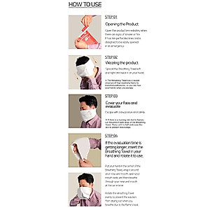 [Breath Towel] Anti-Fire Smoke Mask, Dust and Smoke Protection, Disaster Safety Supplies, Firefighting Equipment