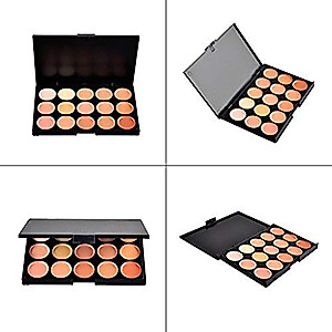 Vodisa 15 Color Ultra Contour Kit-Face Contouring and Highlighter Palette-Beauty Cosmetics Cream Makeup Blemish Concealer Palette