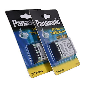 ZU-BATTERY 2 Pack 3.6V 830mAh NIMH AAA Cordless Phone Battery for Panasonic HHR-P104 Replacement Battery