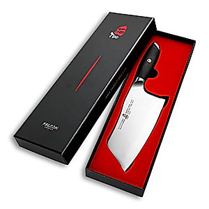 TUO Kitchen Knife - Heavy Duty Kitchen Knife, Multi-functional Knife for Bone Poultry Meat Fish - German Steel & Pakkawood Handle with Safety Lock - Falcon Series with Gift Box