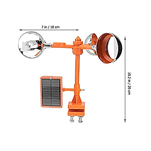 Tofficu Bird Animal Outdoor Devices Solar Powered Bird Deterrent Devices Bird Spinning Reflectors for Garden Farm