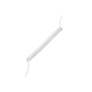 ASCENY Coiled & Double-Sleeved Mechanical Keyboard Cable, for Type-C Mechanical Keyboards (White)