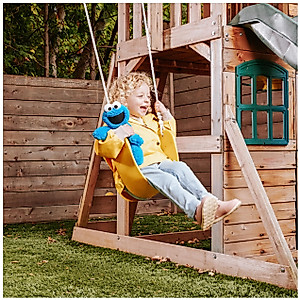 GUND Sesame Street Official Cookie Monster Take Along Buddy 13'' Polyester Plushie Stuffed Kids Toy, For Kids Ages 1 and Up, Blue