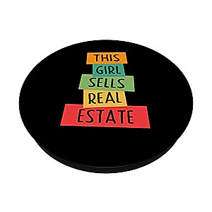 This Girl Sells Real Estate Agent Realtor Broker For Women PopSockets Swappable PopGrip