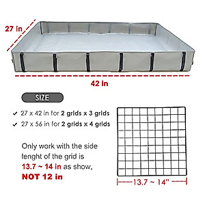 DOZZOPET Guinea Pig Cage Bottom for C & C Grids Habitat, Waterproof and Washable Liner Base for Rabbits,Chinchillas,Ferrets and Other Small Animals Pet (Upgrade-27 x 42")