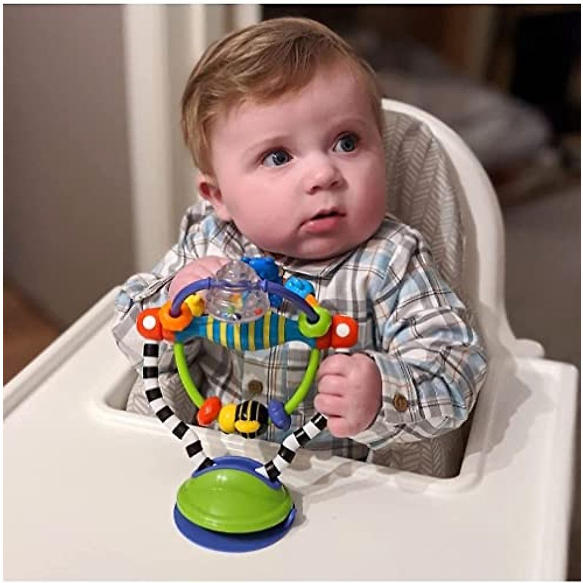 Nuby Silly Spinwheel with Suction Base High Chair Interactive Toy for Early Development