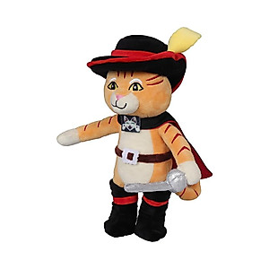 Feeriay Puss Plush Toy 12.2 in Cat Stuffed Animal Plushie Doll Puss Figure Pillow for Kids Gifts