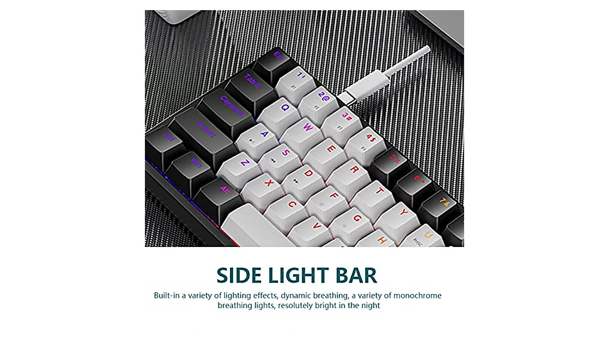 Buy 60% Wireless Mechanical Gaming Keyboard - Compact RGB Light Up Keyboard