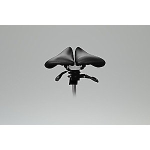 Dentists Unite 4030 Professional Dental Stool, Split Seat Saddle Stool, Ergonomic, Black