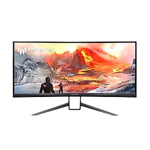 Acer Predator X35 bmiphzx 1800R Curved 35" UltraWide QHD Gaming Monitor with NVIDIA G-SYNC Ultimate, Quantum Dot, 200Hz, VESA Certified DisplayHDR 1000, (Display Port & HDMI Port),Black