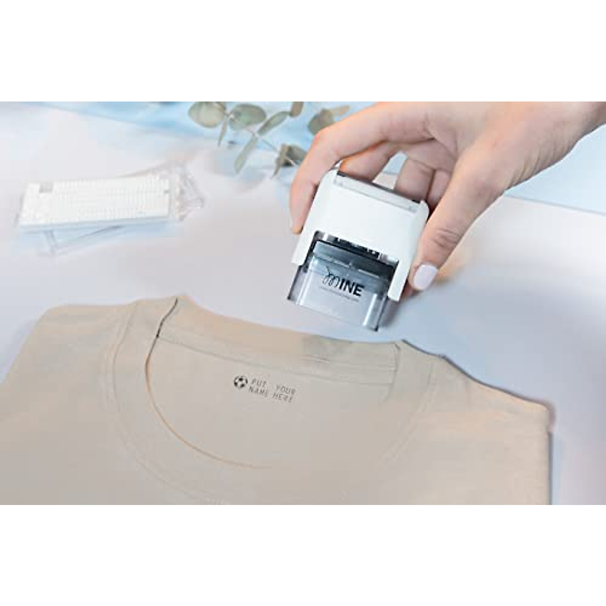 Mine Stamp Compact Clothing and Book Marker | Compact Personalised Clothing Marker for Adult and Children | Personalised Name Stamp for Children's Clothing