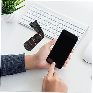 Hemobllo 5 Sets Universal Monocular Travel Microscope with for Cellphone Moment On X Camera Smart Zoom Univeral Smartphones Lens Games Mobile Long-Focus Pocket Telescope